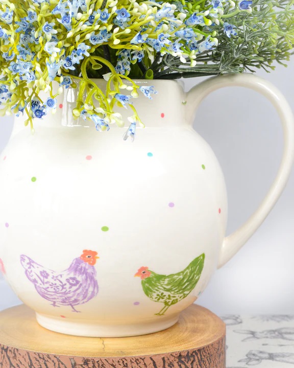 Pastel Spring Chicken Jug | Tully's Castlerea